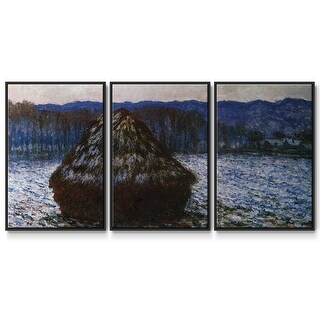 Haystacks [2] by Monet - Multi Piece Framed Canvas - Bed Bath & Beyond ...
